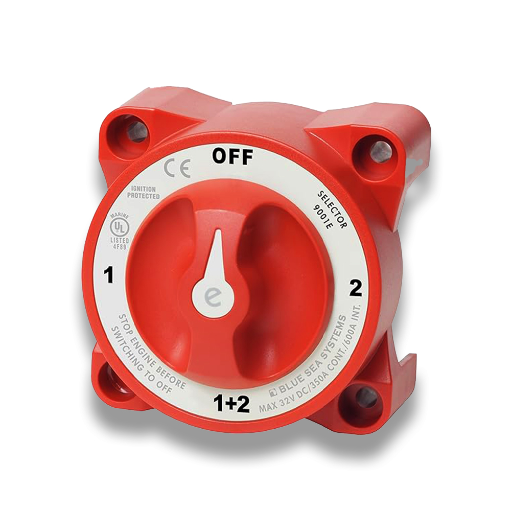 Blue Sea Systems 9001E e-Series Battery Switch, Selector 4 Position ...