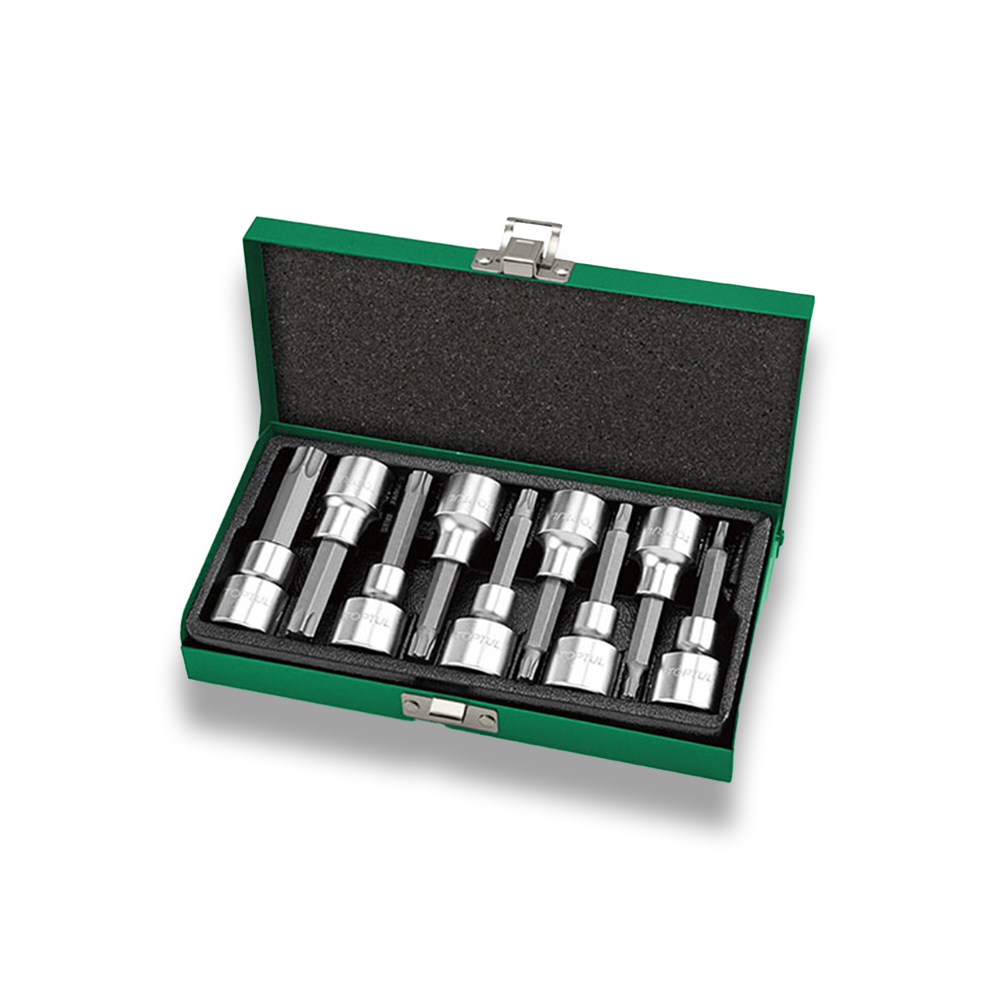 9PCS 1/2″ DR. LONG STAR BIT SOCKET SET – DBlue Marine